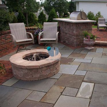 Tandur Yellow Riven Limestone Paving Slabs | We Like Stone